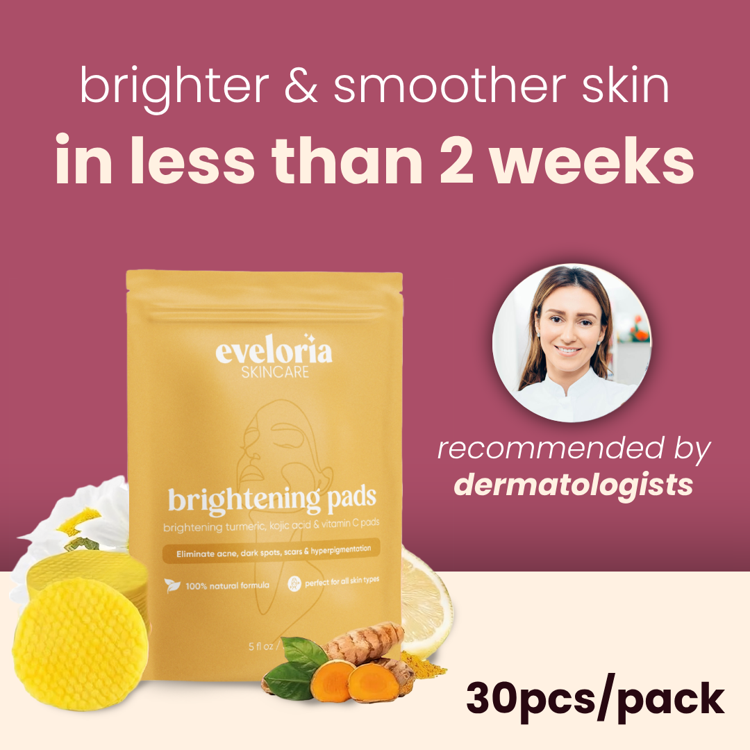brightening turmeric & kojic acid pads – Eveloria